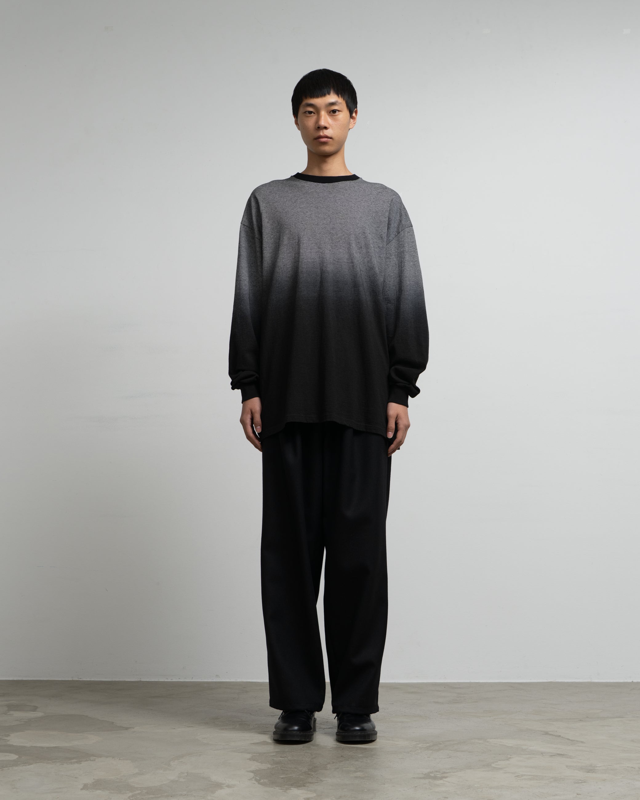 Gradient Border Long Sleeve Tee Graphpaper